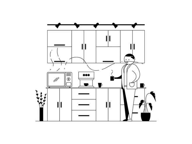 Smells Good! (NO) business start up character 2d digital color design ...