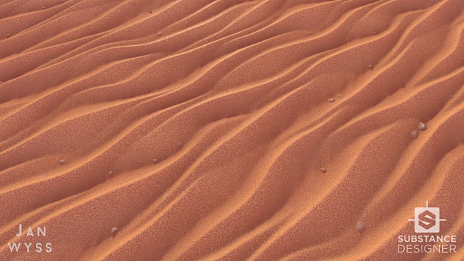Stylised Desert Sand (Substance Designer)-花瓣网