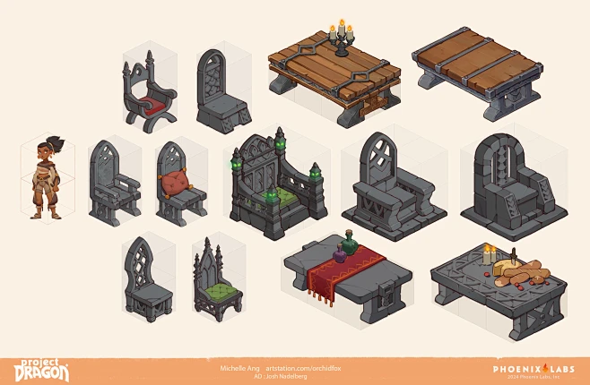 Castle/Stone Props Set-花瓣网