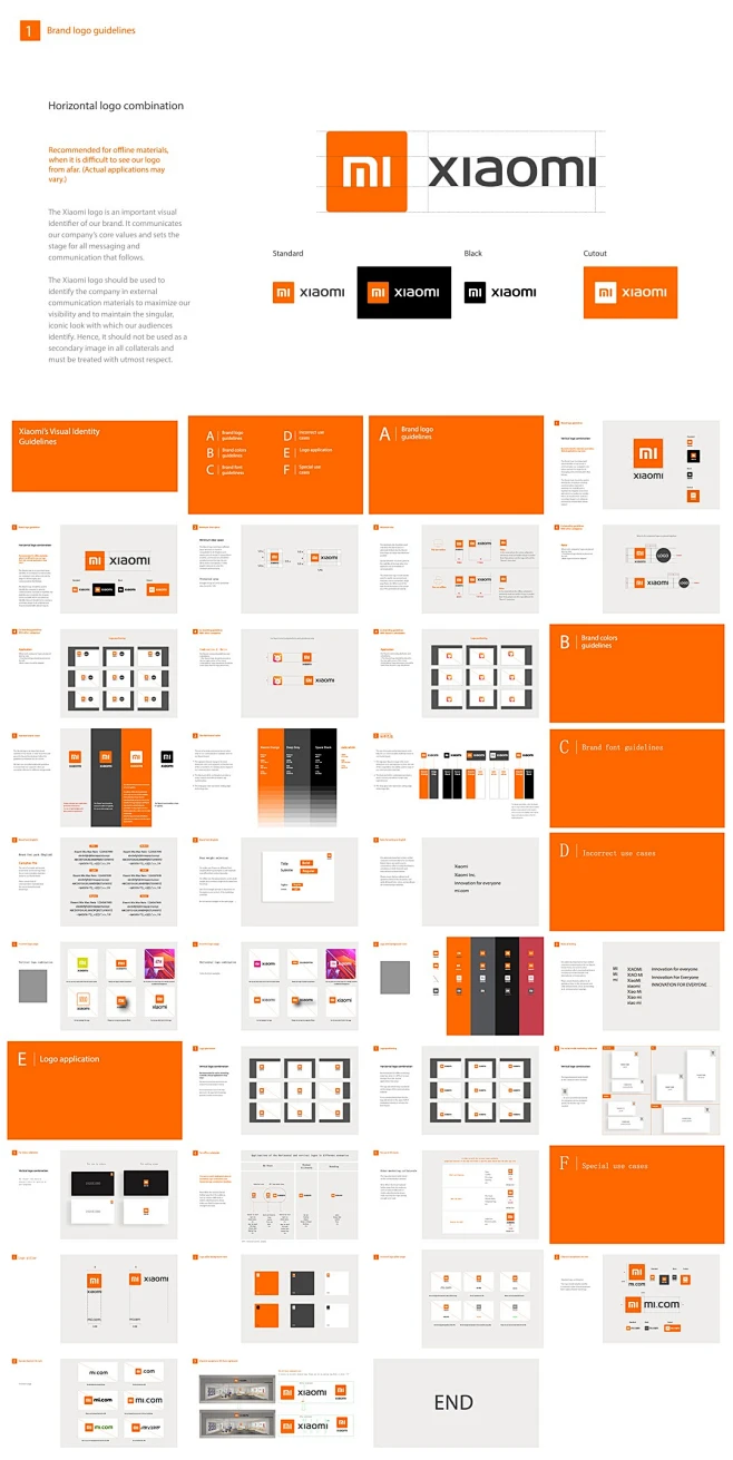 小米xiaomi品牌VI视觉识别手册-花瓣网