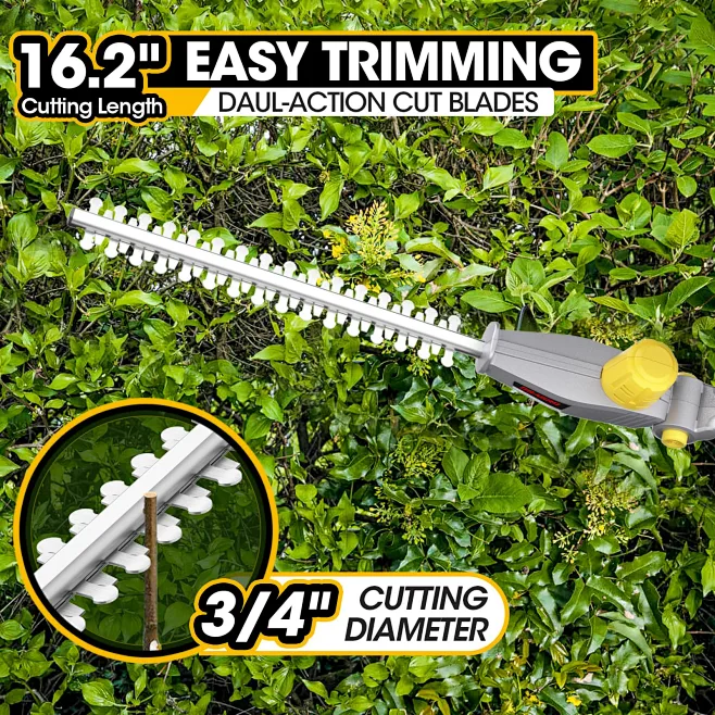 Amazon.com : Cordless Pole Hedge Trimmer, 20V Electric Hedge Trimmer ...