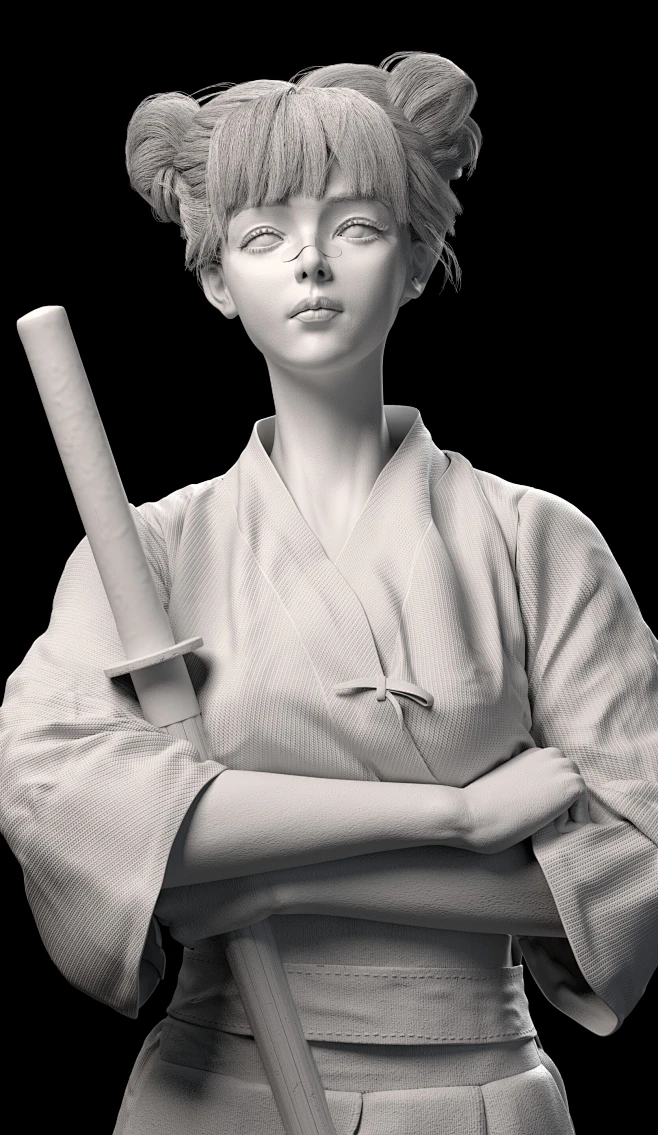 《晨练》CG, Junsheng Xu : In the past week, I have completed the 3DCG of the original works of the ...