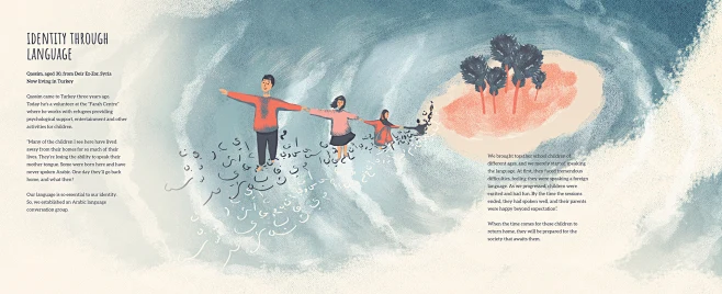 children's book ILLUSTRATION Refugees unicef book dreams colorful hope ...