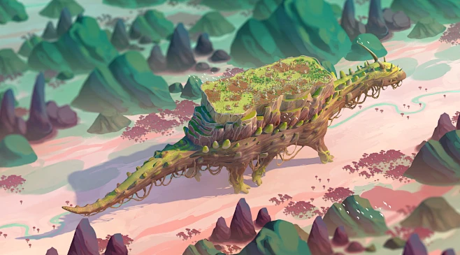 Onbu – The Wandering Village key art-花瓣网