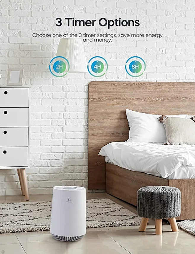 Amazon.com: Greenote Air Purifier for Home Bedroom, 22dB Quiet Air ...