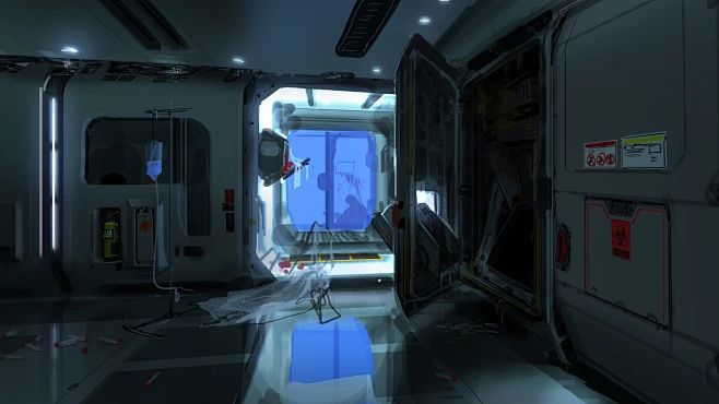 Zero-G Locker room - Star Citizen, Viktor Jonsson : Zero-G Locker room - Star Citizen by Viktor ...
