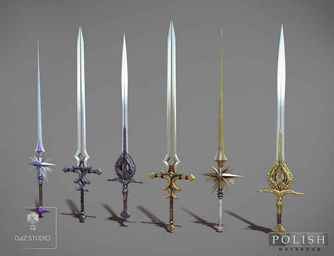 Great Swords | 3D Models and 3D Software by Daz 3D