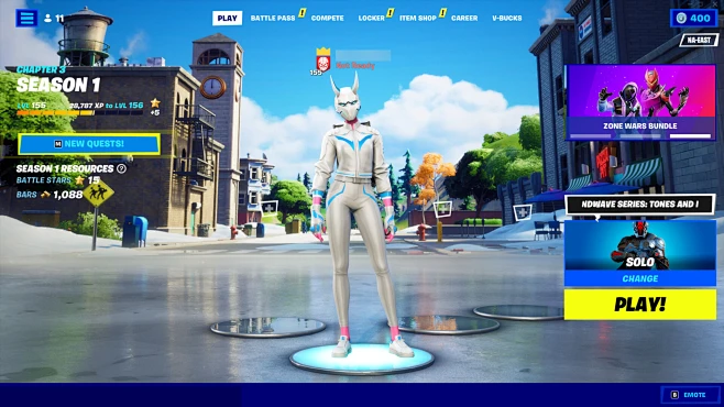 Fortnite - Chapter 3 Season 1 Tilted Towers Lobby Render-花瓣网