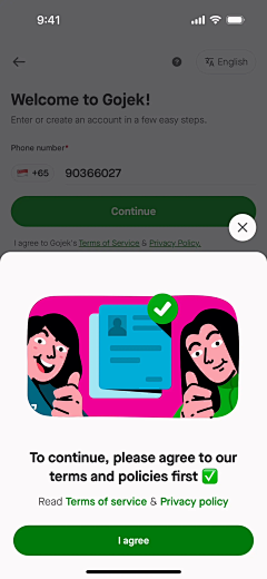 海外ui-花瓣网|陪你做生活的设计师 | Gojek screen