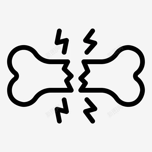 骨折裂缝医疗图标 免费下载 页面网页 平面电商 创意素材-花瓣网