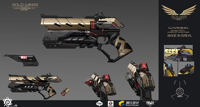 gold wings plasma hand canon, puz lee : weapon concept from NZ(Assault ...