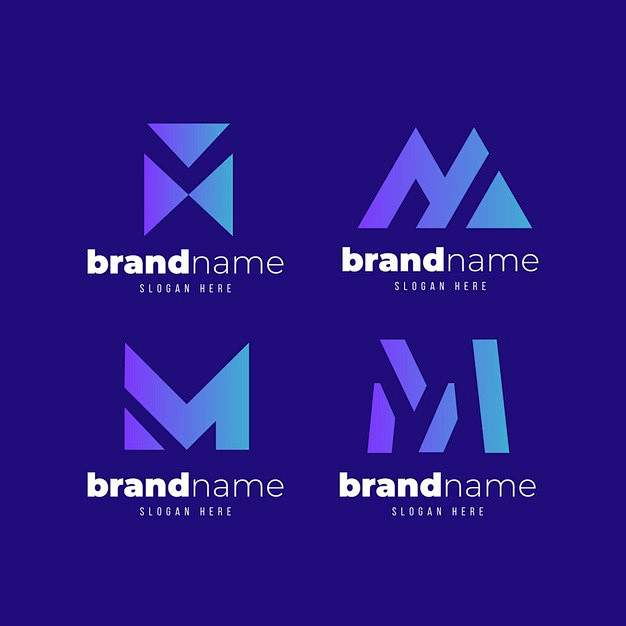 字母M，logo标志矢量图素材