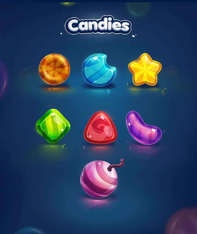 Candy Game Design-花瓣网