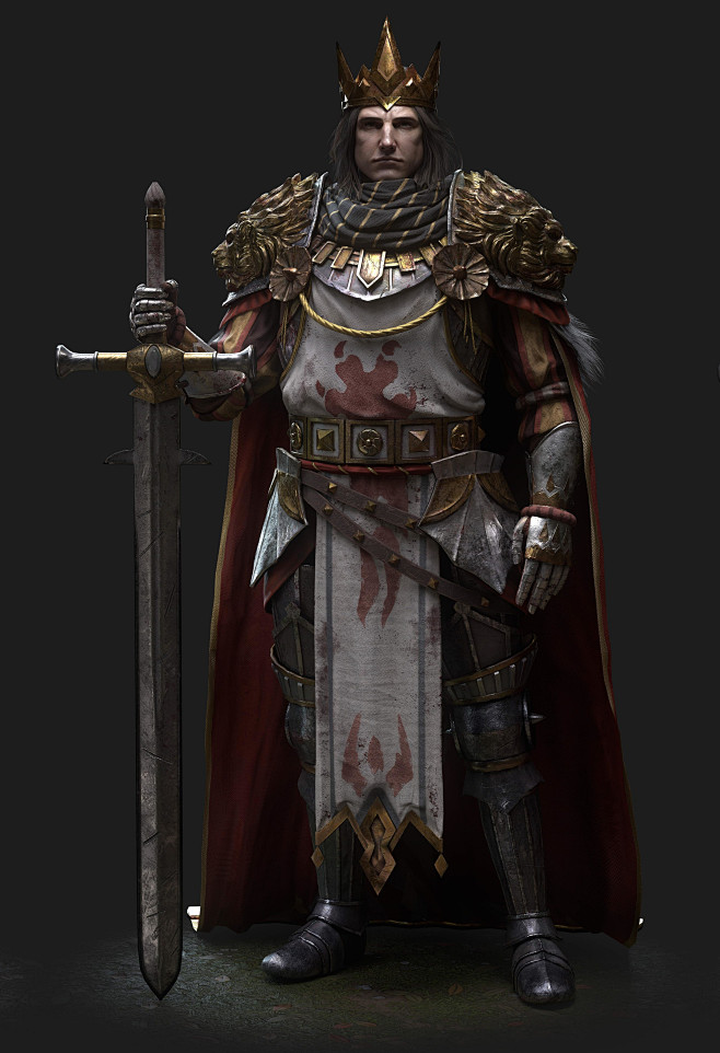 cg-the-king-pose-花瓣网