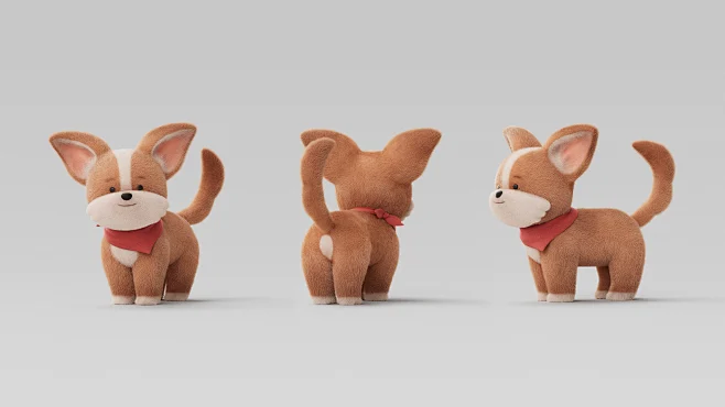 3D 3dart Character dog CGI motion veterinary 3d animation motion ...