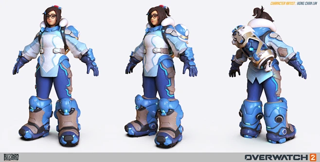 Overwatch 2 Mei Highpoly-花瓣网