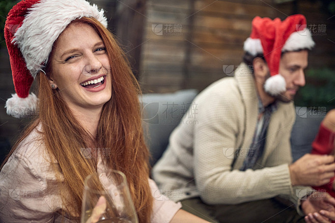 spontaneous portrait of young caucasian female loo