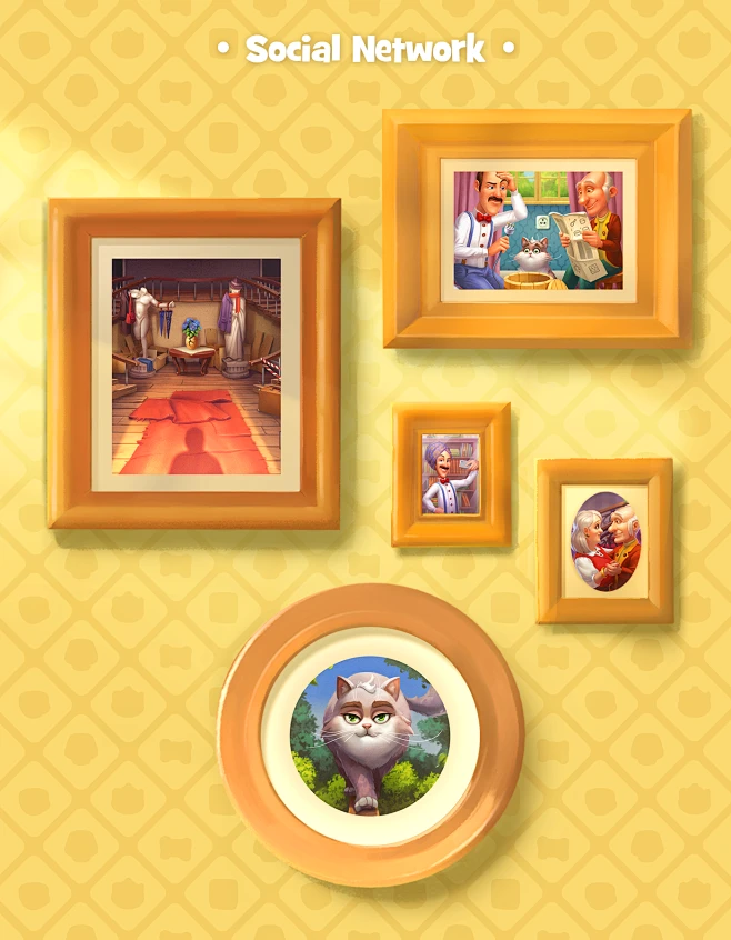 Homescapes project overview on Behance-花瓣网