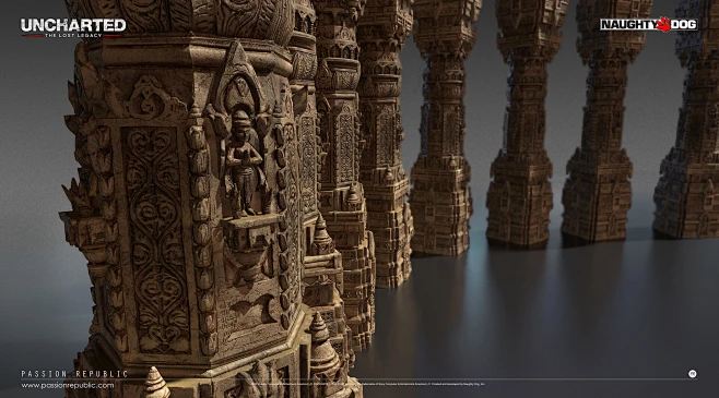 Uncharted : The Lost Legacy Environment & Props Modeling -花瓣网
