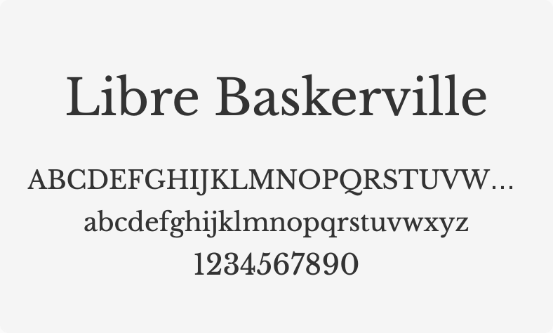 Libre Baskerville - 免费商用PPT字体下载 - PPT百科