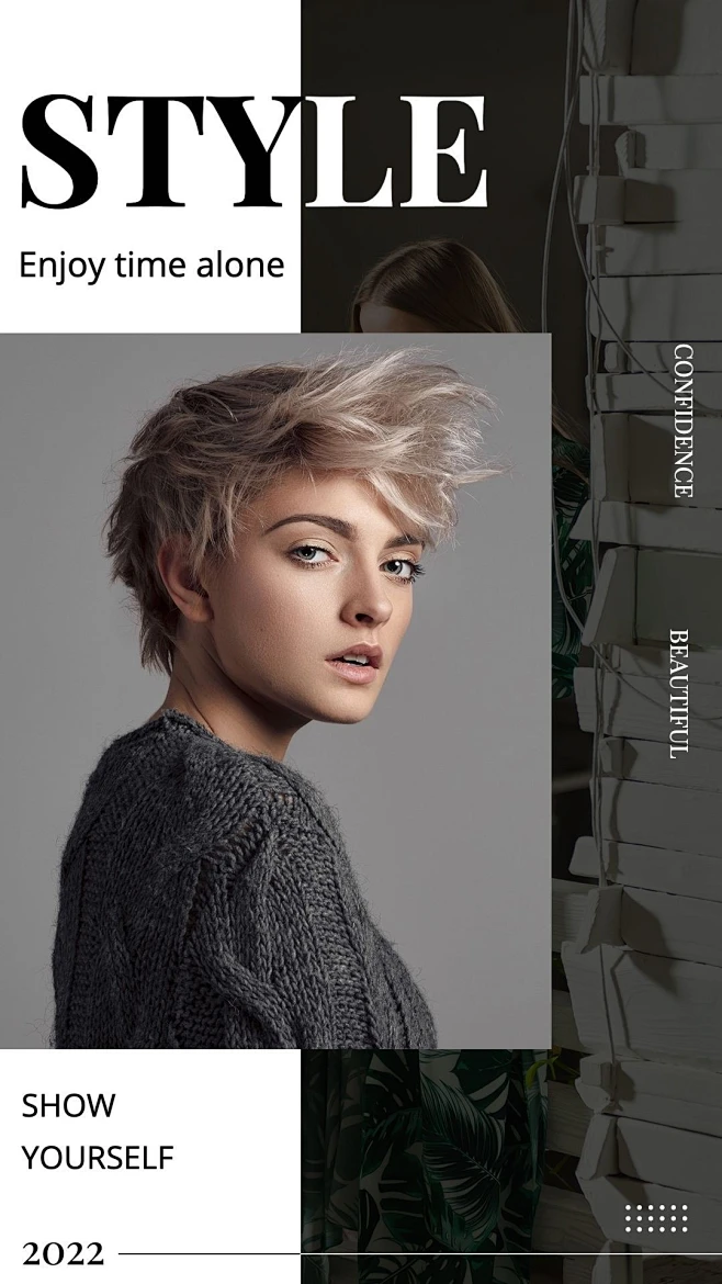 Magazine cover style Woman Show Instagram story素材-花瓣网