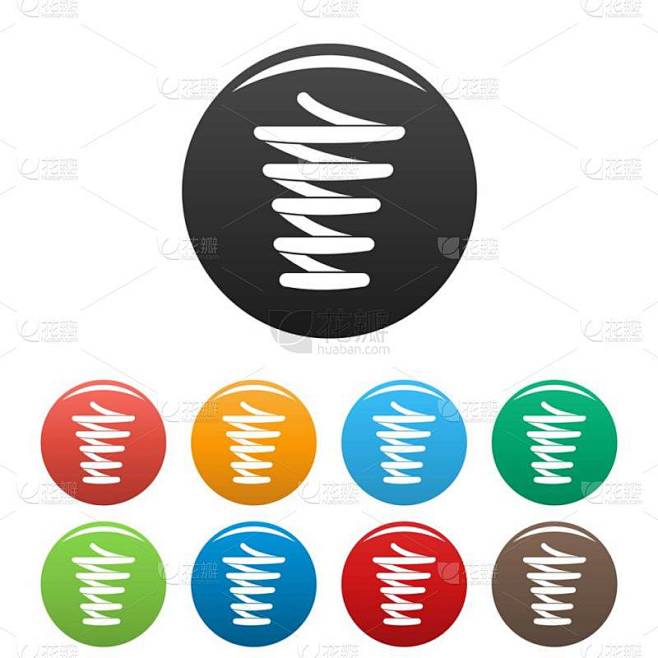 螺旋弹簧图标设置颜色