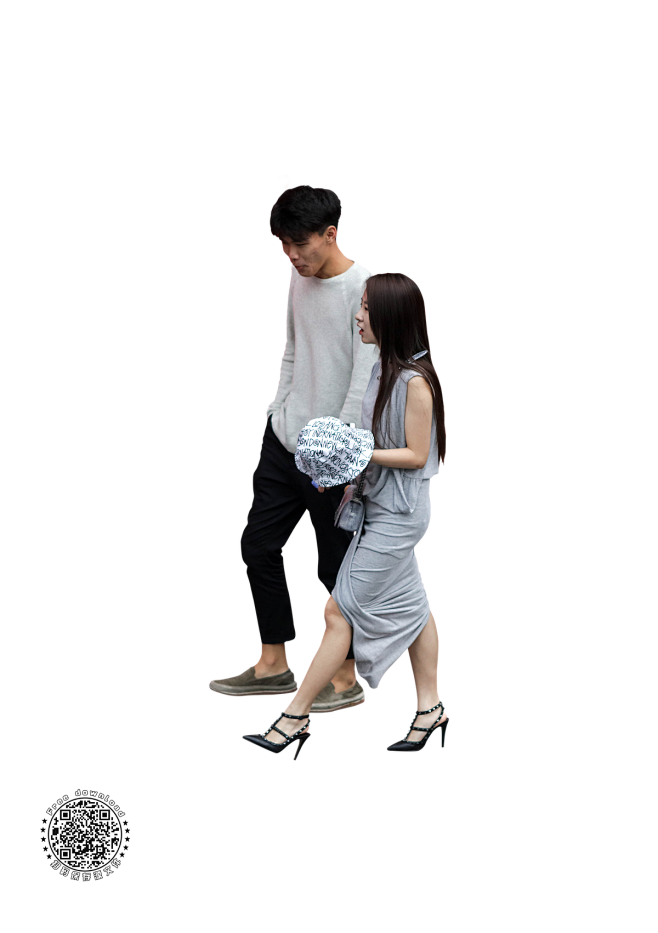 PS效果图人物素材/png免抠人物/街拍人物素材