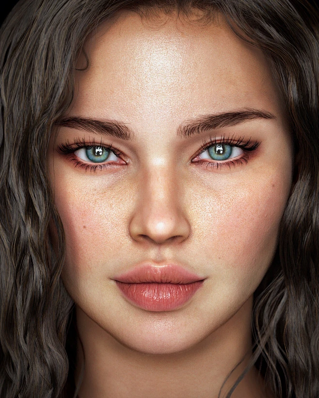 3D Portrait-花瓣网