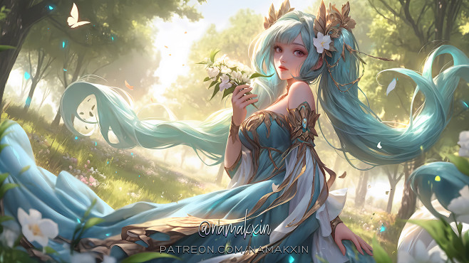 #wallpaper Adorable Sona (WG66) - namakxin的插画