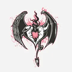 黑红 玫瑰 十字架 哥特风 中世纪-花瓣网