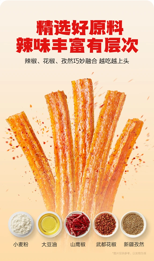 卫龙辣条大面筋零食大礼包65g*10包休闲零食品小吃麻辣味豆干聚餐-tmall.com天猫-花瓣网