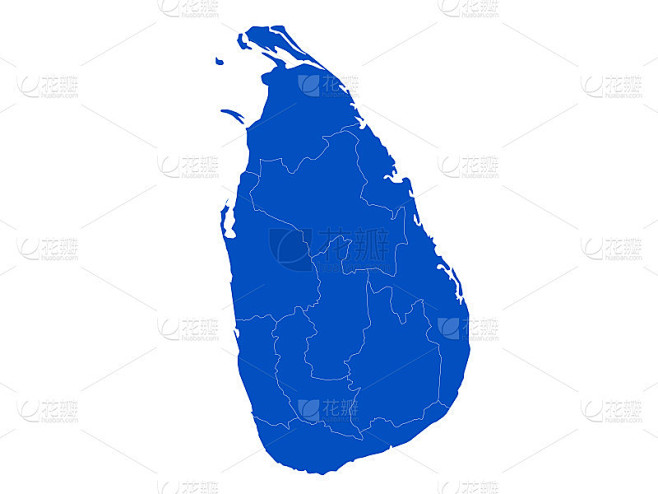 斯里兰卡的地图