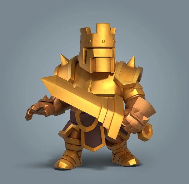 Clash of Clans : League Barbarian King-花瓣网
