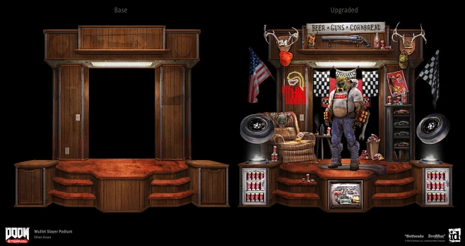 Mullet Slayer character done by Alex Palma-花瓣网