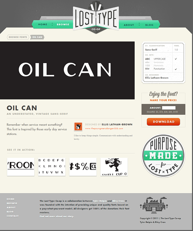 Lost Type Co-op - Oilcan