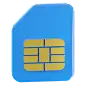 Sim Card 3D Icon-花瓣网