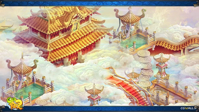 QQ仙灵3d场景图 - cgwall游戏原画-花瓣网