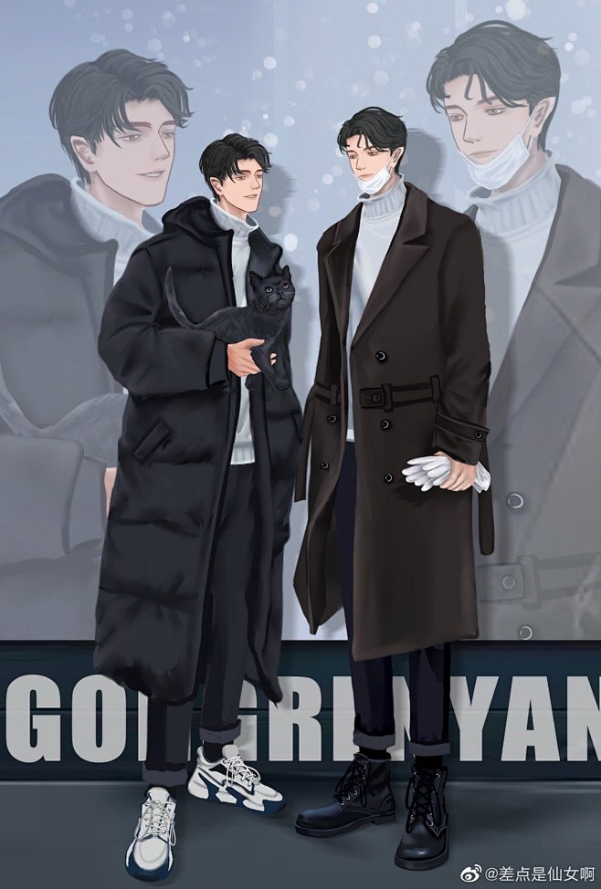 188男团合集系列 男团及家主团 画师vb:差点是仙女啊 3.宫任 宫应弦 任燚