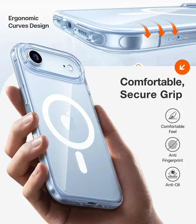 Amazon.com: TORRAS Stronger Magnetic Shockproof for iPhone 17 Air Case ...