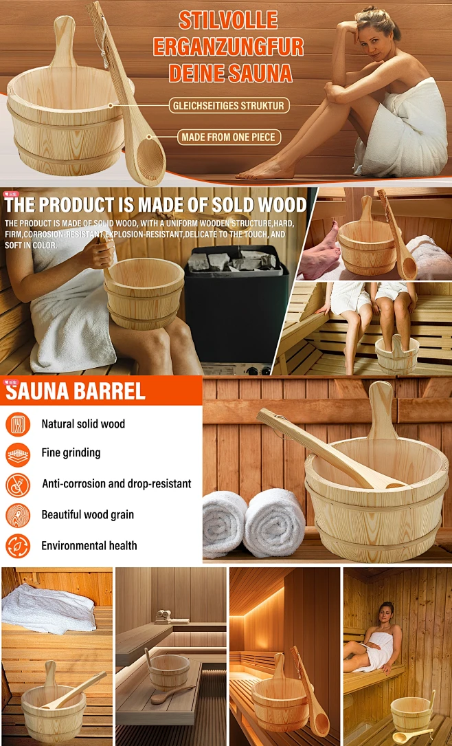 Amazon.com : Madrigal Premium 1.06 Gallon (4L) Finland Pinewood Sauna ...