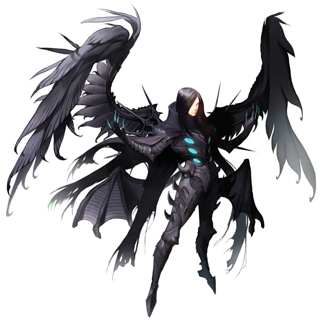 鸟人原画带翅膀的人天使原画来自cgbook.cn (28)-花瓣网