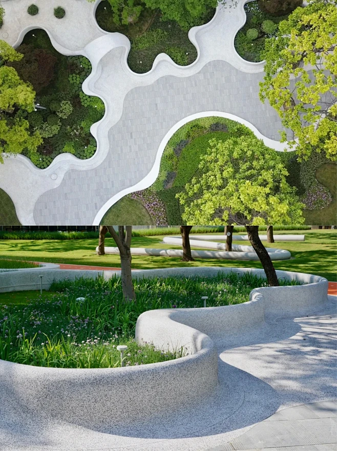 上海 水洗石打造现代公园 387_1001_2_儿童设计大数据_来自小红书网页版-花瓣网