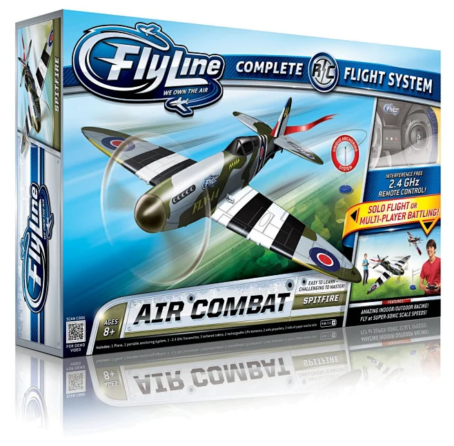 Amazon.com: Flyline R/C Air Combat Complete Flight System &40Spitfire ...