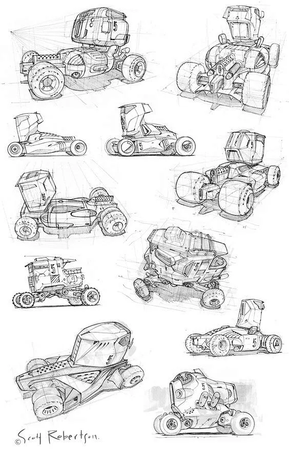 vehicle sketches CT || CHARACTER DESIGN REFERENCES | Find more at https ...