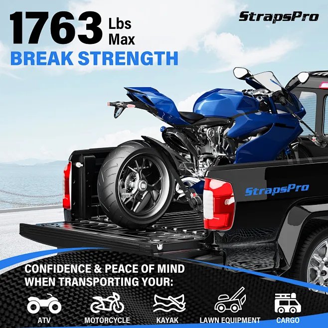 Amazon.com: Retractable Ratchet Straps, 1763lb Break Strength Self ...