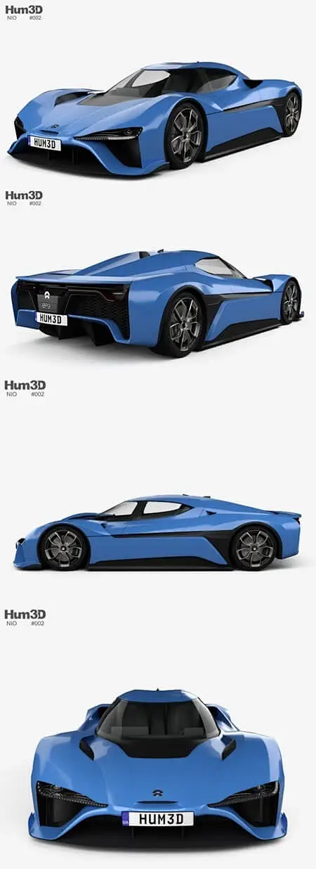 蔚来 NIO EP9 3D跑车汽车模型下载（OBJ,FBX,MAX,C4D） -花瓣网