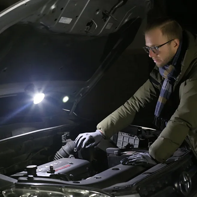 PowerFirefly 250 Lumens COB LED Rotating Work Light with Strong ...