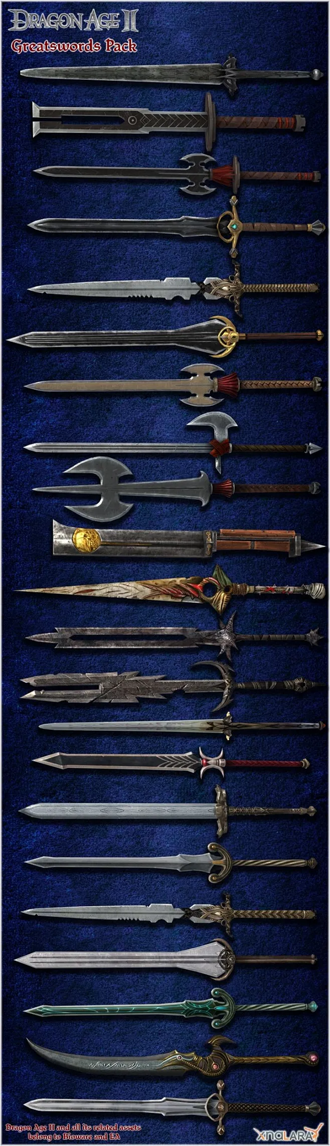Dragon Age II: Greatswords Model Pack by Berserker79 equipment gear ...