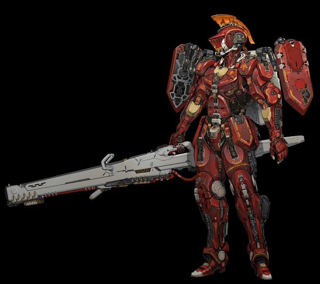 Sci-Fi Knight-花瓣网