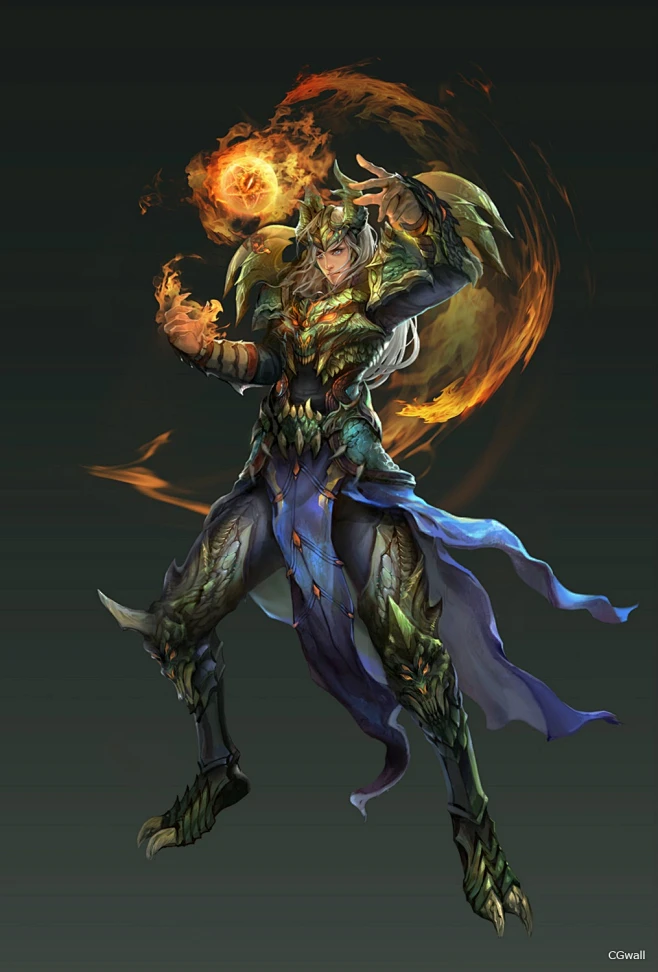 CGwall游戏原画网站_法师男图片_兵者 战魂 Warrior's Spirit图片素材-花瓣网